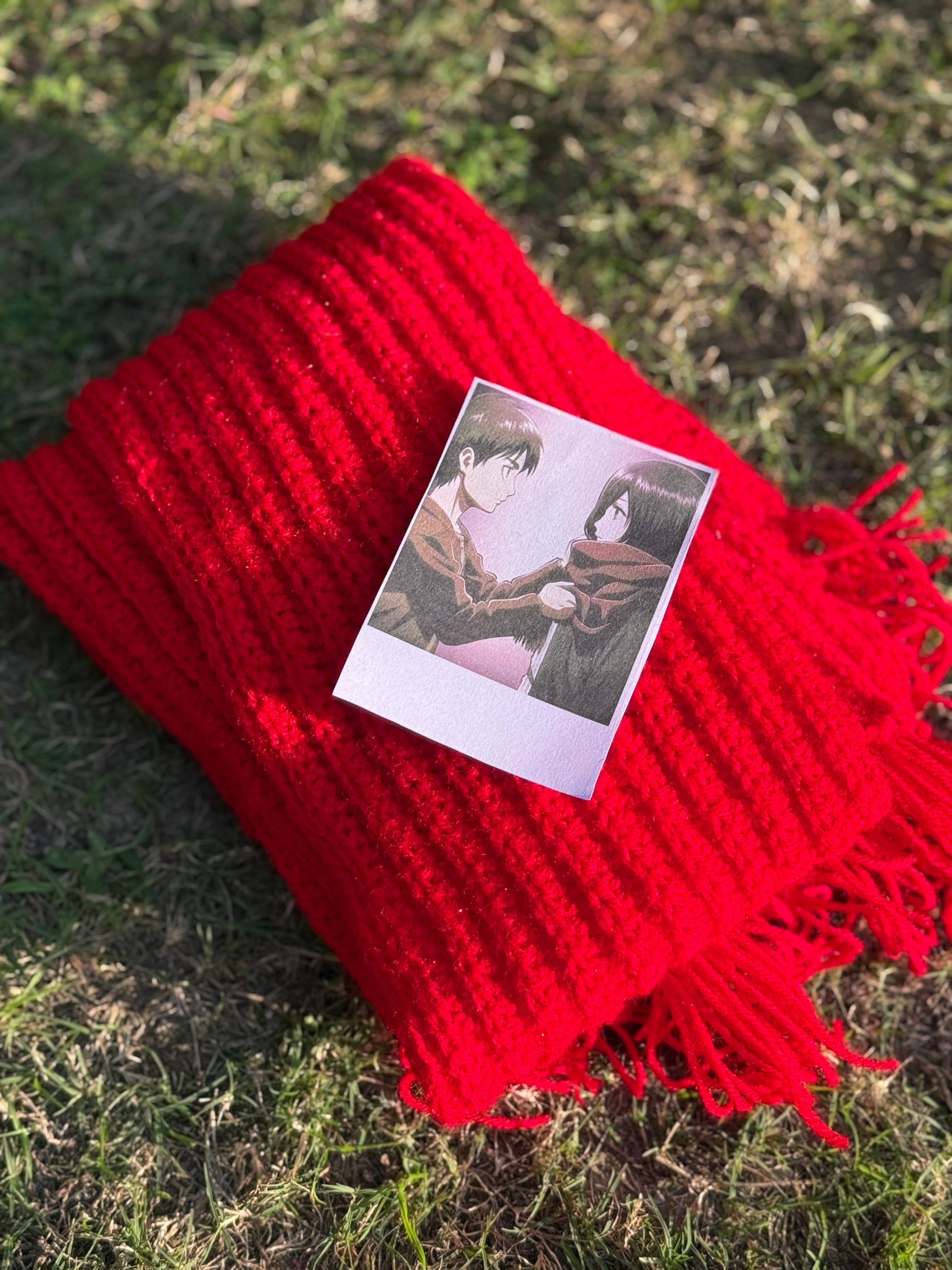 Mikasa Red scarf – enchanted-threads